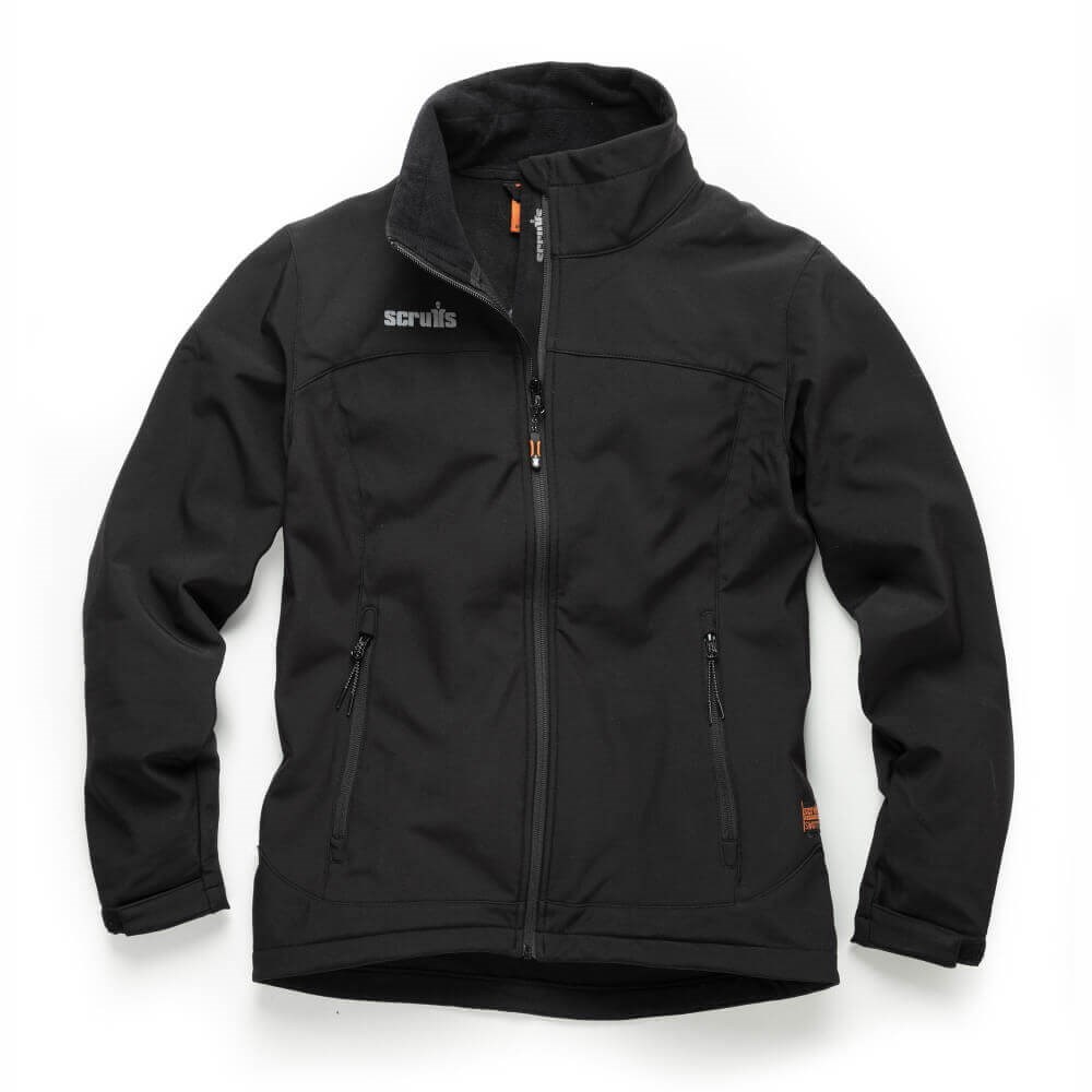 810920 - Scruffs Women's Trade Softshell Jacket - Black UK10 ...